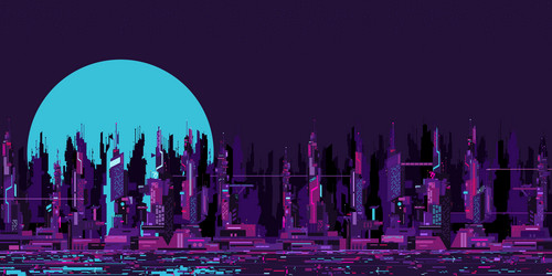 Purple Cyber Background Vector Images (over 15,000)