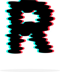 Letter R Glitch Vector Images (27)