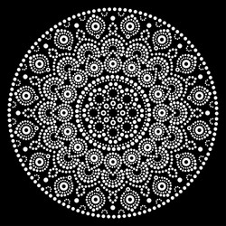 Dot Painting Mandala Vector Images (over 1,000)