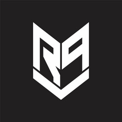 Logo Monogram with Emblem Shield Shape Design Rp Vector Images (98)