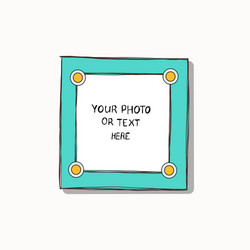 Beautiful template hand drawn frames Royalty Free Vector