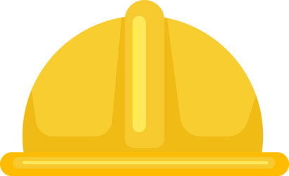 Yellow labour helmet on a white background Vector Image