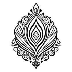 Diamond pattern ornament batik design element Vector Image