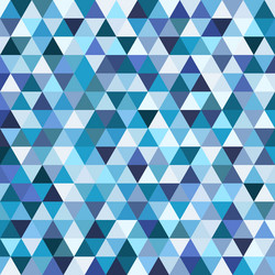 Geometric mosaic pattern from blue triangle Vector Image