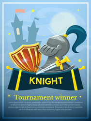 Knight poster Royalty Free Vector Image - VectorStock