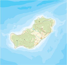 Abstract topographic map with elevation lines Vector Image