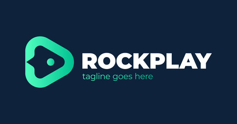 Rocket launch box logo design template start up Vector Image