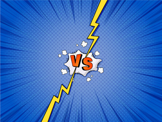 Vs comics Royalty Free Vector Image - VectorStock