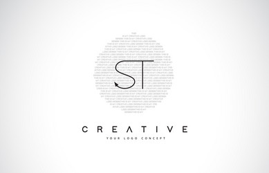 Artistic Font Letter St Vector Images (91)