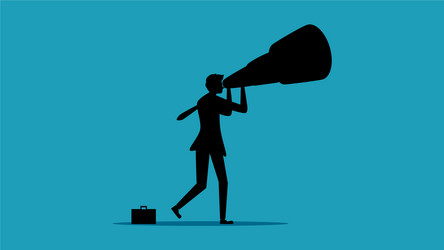 Excellent vision the vision of a successful Vector Image