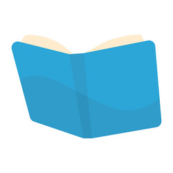 Hands with blue open book Royalty Free Vector Image
