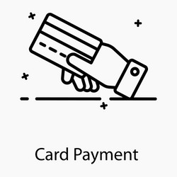 Card payment Royalty Free Vector Image - VectorStock