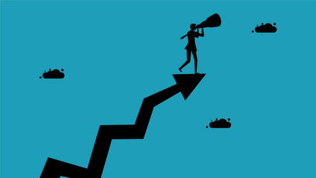 Excellent vision the vision of a successful Vector Image