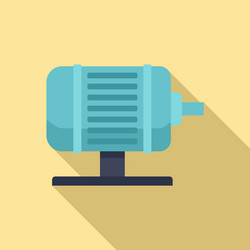 Electric motor icon flat isolated Royalty Free Vector Image