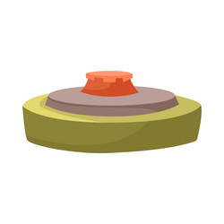 Explosive lethal artillery mine cartoon Royalty Free Vector