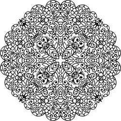 Mandala sahar Royalty Free Vector Image - VectorStock