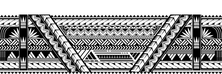 Maori Tribal Swirl Pattern Royalty Free Vector Image