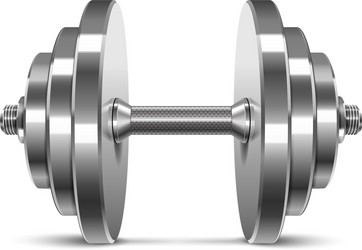 Cartoon doodle dumbbell Royalty Free Vector Image