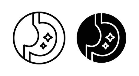 Aids nutrient absorption icon set human clean Vector Image