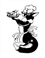 Fox Cooking Vector Images (over 120)