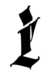 Letter I in Gothic Vector Images (94)