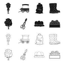 Farm and agriculture symbol Royalty Free Vector Image