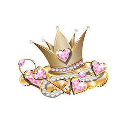 Princess jewels Royalty Free Vector Image - VectorStock