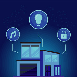 Smart house Royalty Free Vector Image - VectorStock