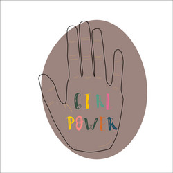 Girl power me too concept Royalty Free Vector Image