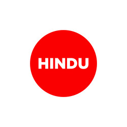 A hindu sign red dot on white background Vector Image