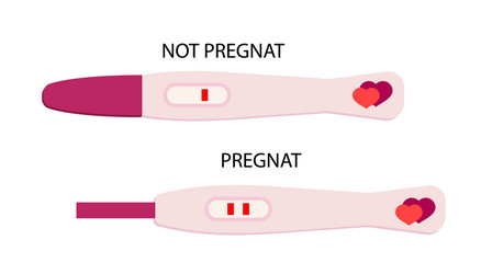 Set pregnancy test icons ovulation medical tests Vector Image