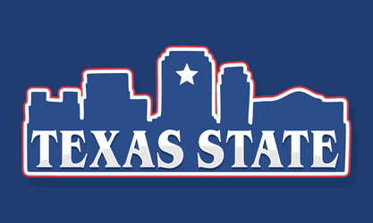 Texas the lone star state Royalty Free Vector Image