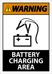 Battery charging area symbol sign isolate Vector Image