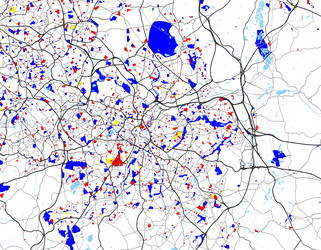 City map birmingham alabama unit Royalty Free Vector Image