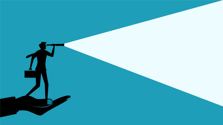 Excellent vision the vision of a successful Vector Image