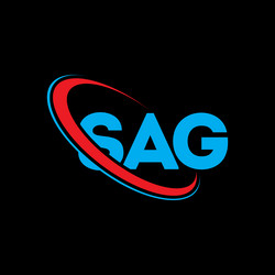 Sag circle letter logo design Royalty Free Vector Image