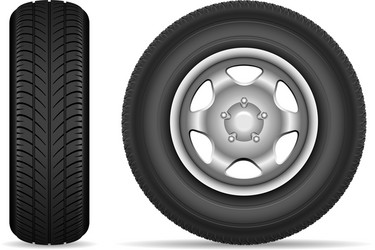 Truck wheels set Royalty Free Vector Image - VectorStock