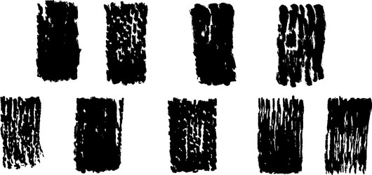 Hand-drawn short gold thick brush vertical line Vector Image