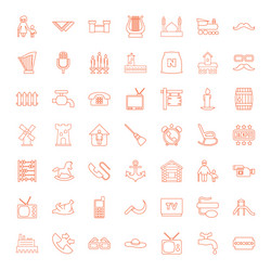 37 old icons Royalty Free Vector Image - VectorStock
