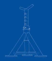 Axle stand isolated Royalty Free Vector Image - VectorStock