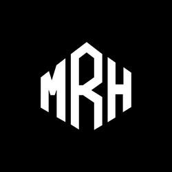 Mrh logo letter letter logo design Royalty Free Vector Image
