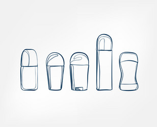 Deodorant hygiene line icon Royalty Free Vector Image