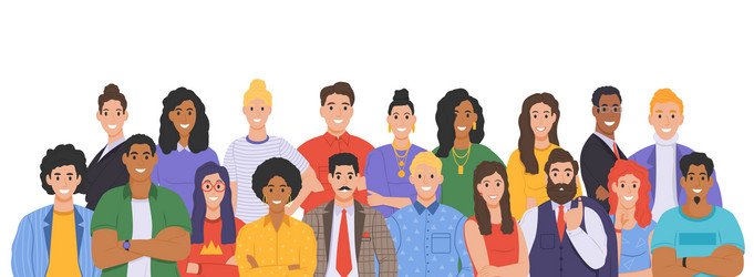 Multicultural group people different Royalty Free Vector