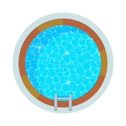 Swimming pool top view Royalty Free Vector Image