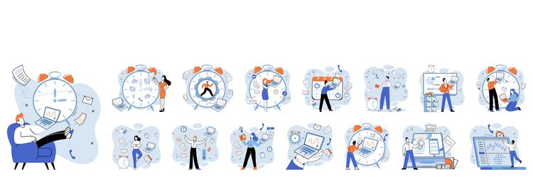 Busy employee the career often Royalty Free Vector Image