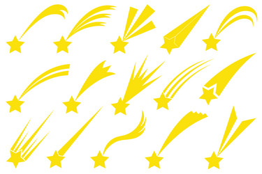 Shooting Star Yellow Vector Images (over 1,800)