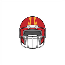 Football equipment helmet Royalty Free Vector Image