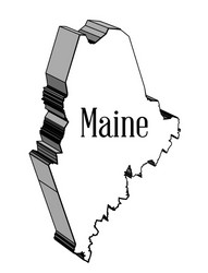 Maine State Silhouette Vector Images (over 1,200)