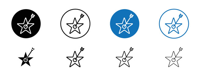 Aptitude Icon Set Talent Target Ability Logo Vector Image