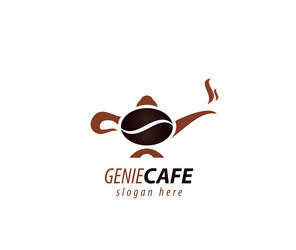 Cafe coffee pixel logo design Royalty Free Vector Image